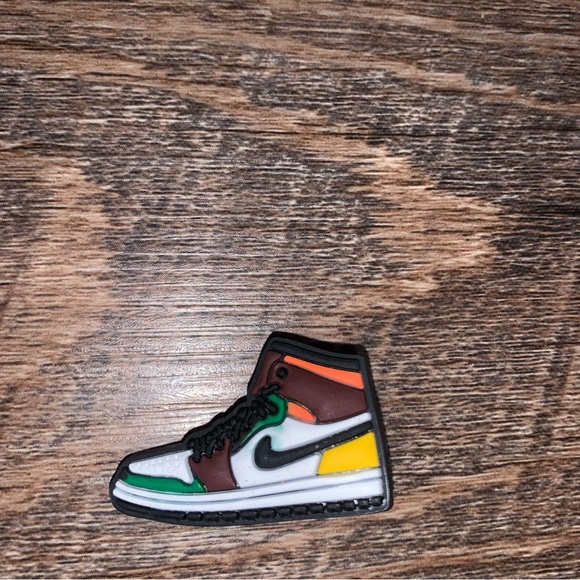 CROCS | Accessories | Air Jordan Brownwhiteblackgreenorange Croc ...
